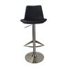 china SGS High End Brushed SS Pu Leather Bar Stool For Home