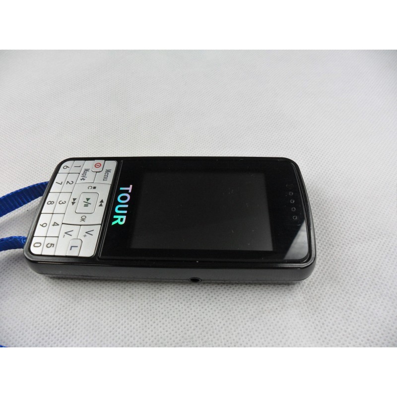 007B Automatic Tour Guide System With LCD Screen , Black Tour Guide Microphone System