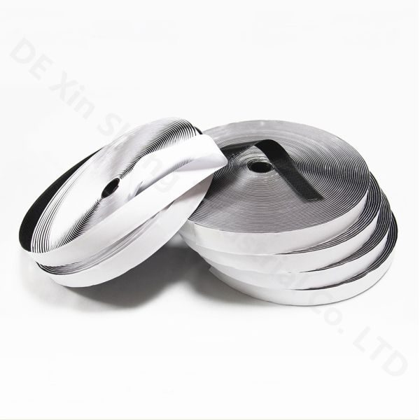 Quality Customized Size Self Adhesive Hook and Loop Tape roll Adhesive Nylon Fastening for sale
