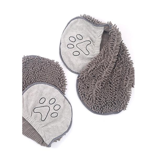 Quality Shammy Pet Microfiber Towel , Dog Towel With Hand Pockets for sale