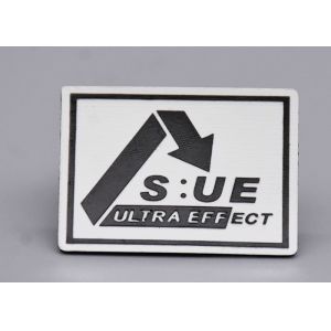 Quality Custom Silicone Black Logo Screen Printed Labels For Clothing for sale