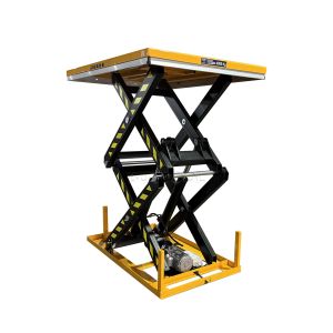 Quality 800 Kg Electric Hydraulic Double Scissor Lift Table Cart Max Height 80" for sale