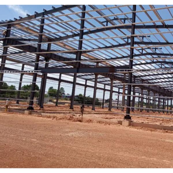 Quality Steel Structure Building with Sand Blasting Sa 2.5 Auto CAD Drawing Design and for sale