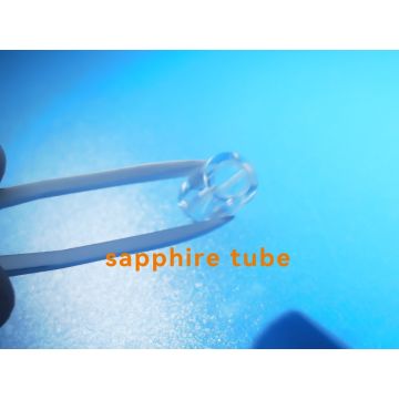 Quality Al2O3 Polished Sapphire Glass Tube Customzied Size With Groove for sale