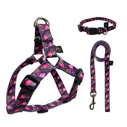 Quality Custom Logo Hunter Dog Leashes Cute Soft Flamingo Style Polyester for sale