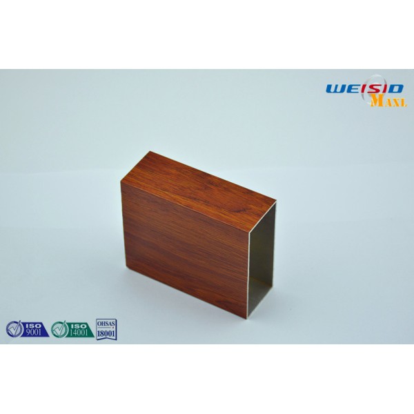 Quality Wooden Surface Aluminum Section Aluminium Sliding Window Frame for sale