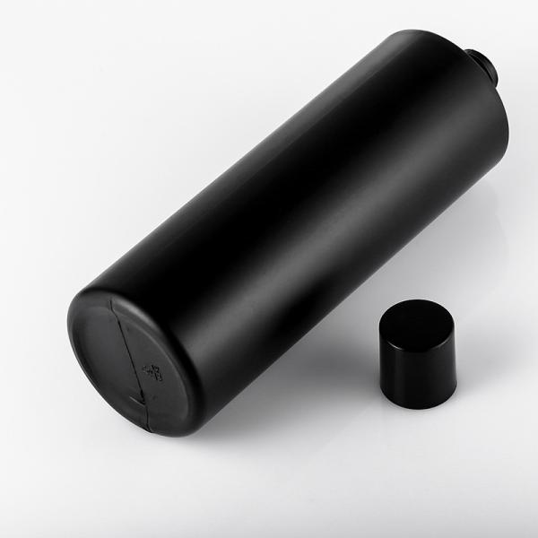 Quality Frosted 100ml Plastic Bottle With Screw Cap PE Black Plastic Material for sale