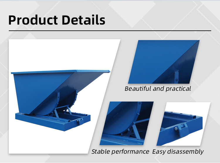 Self-dumping hopper construction