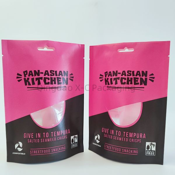 Quality Gravure Printing Biodegradable Packaging Bag Custom Compostable Packaging for sale