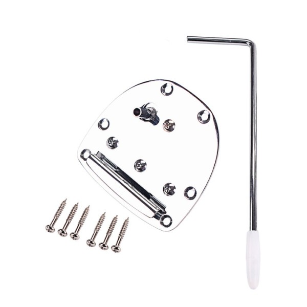 Quality Chrome Guitar Tremolo Bridge Tailpiece For Mustang Jazzmaster Guitar Repaclement Guitar Bridge for sale