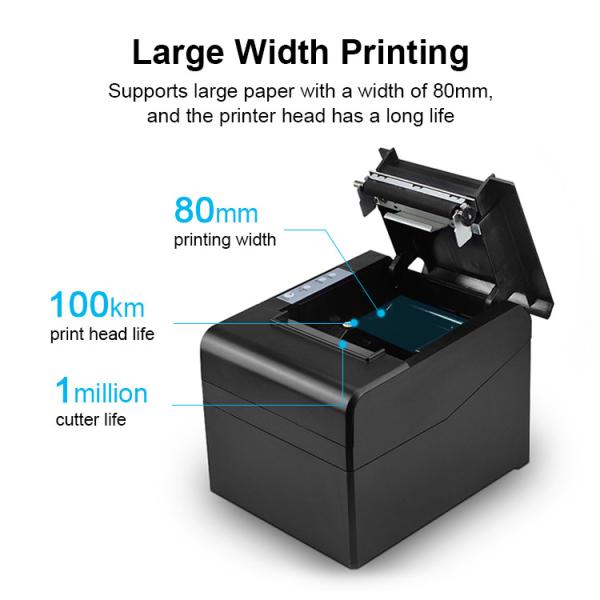 Quality 260mm / Sec Thermal Receipt Printer WiFi Bluetooth USB Ethernet for sale