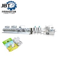 Quality Non Woven Fabric Wet Wipe Production Line Z Fold For Medical Automotive Industry for sale
