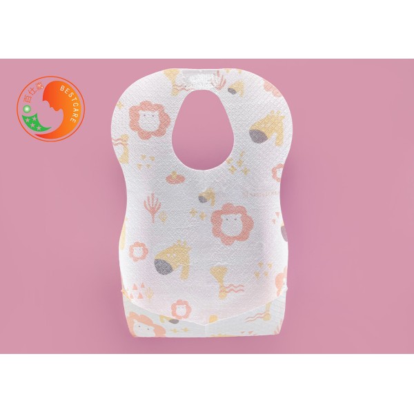 Quality Sanitary Disposable Baby Bibs Non Reusable Sleeveless Custom Disposable Bibs for sale