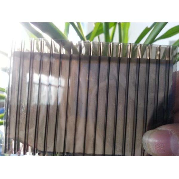 Quality Color Bronze 6mm / 8mm Double Wall Polycarbonate Greenhouse Panels Multi Purpose for sale