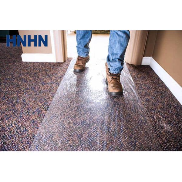 Quality Surface Shield High Adhesion Transparent Carpet PE Protective Film for sale