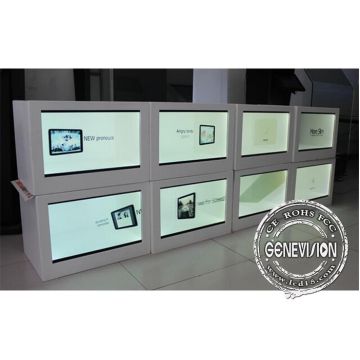 Quality 55 Inch Android Remote Control Transparent Display Box Flexible Advertising for sale