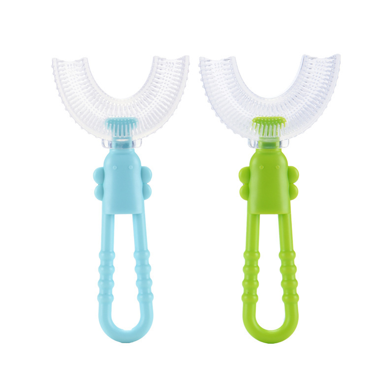 Quality Factory Direct Sale Children's U-Shaped Silicone Toothbrush | Food Grade Kids Soft Toothbrush OEM ODM for sale