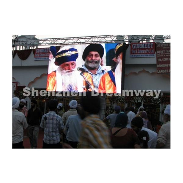 Quality High Brightness P10 Led Full Color Display with MBI5024 IC 160 x 160 mm for sale