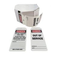 Quality Electrical Industrial PVC Safety Lockout Tags Rectangular Shape for sale