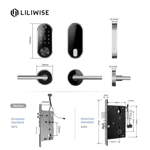 Quality Bluetooth Door Lock Wireless Wifi Control Digital Fingerprint Split Electronic for sale