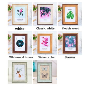 Quality American Style Custom Photo Frame , 7 Color Wooden Wedding Picture Frames for sale