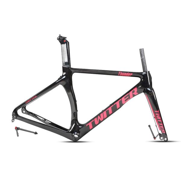 Quality 52cm 700C Carbon Road Bike Frame Aero Twitter Thunder For Road Bicycle for sale