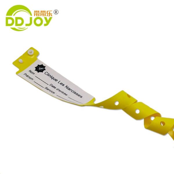 Quality 100pcs Custom Writeable ID Bracelets for Child Park Waterproof Patient Wristband for sale