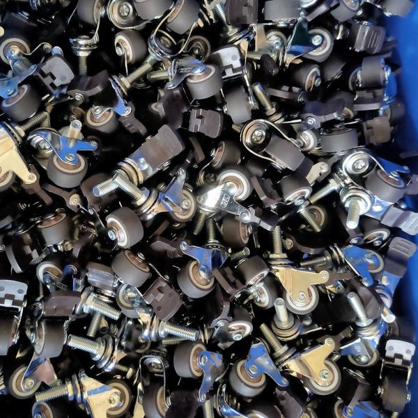 Quality 75mm TPR Furniture Swivel Casters For Chairs Cabinets for sale