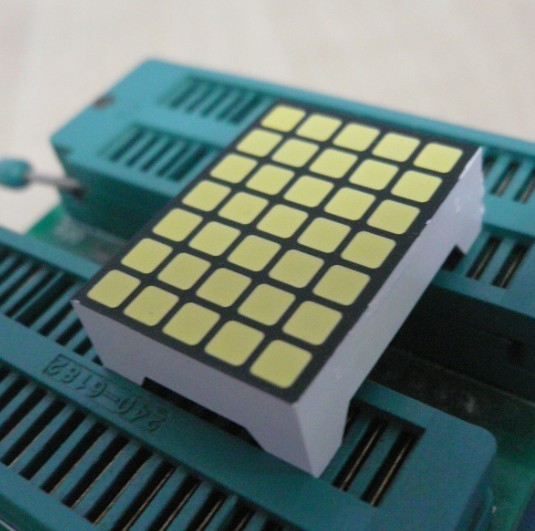 Quality White 5x7 Dot Matrix LED Display High Efficiency Programmable LED Display for sale