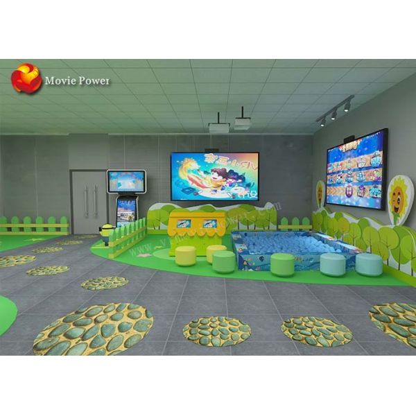 Quality VR Amusement Park Indoor Interactive Projection Children Painting Game Machine 1.5 KW for sale