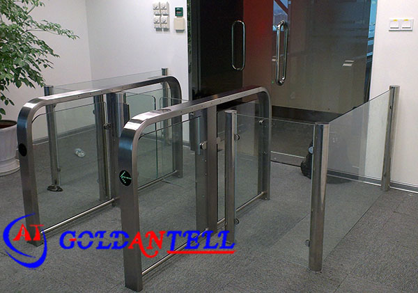 CHINA luxury smart channel design single arm swing gate with CE sign