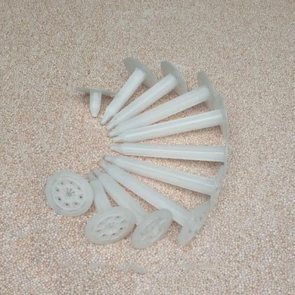 Quality Spiral HDPE Flat Head Anchor Insulation Nail For Wall Insulation Fixing Anchors for sale