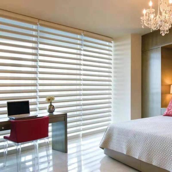 Quality Electric Smart Shangrila Motorized Blinds with Customization and Horizontal for sale