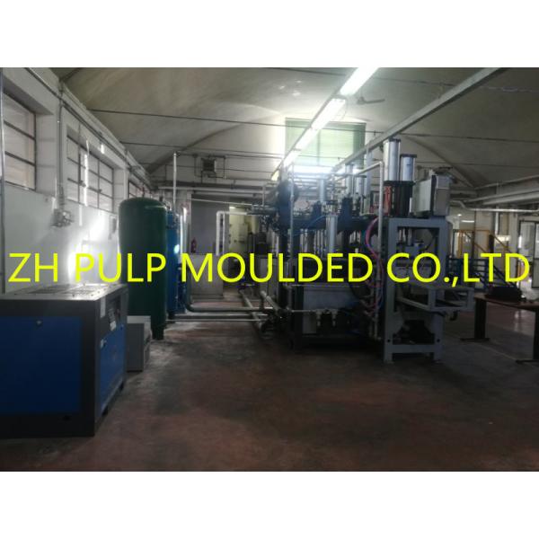 Quality Biodegradable Bagasse Pulp Production Line , Bagasse Plate Machine 440V for sale