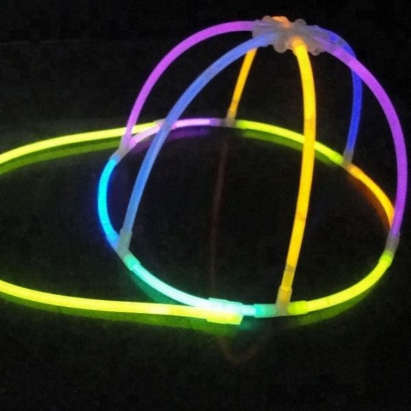 Quality Christmas Party Decoration Multi Colored Glow Stick Cap with 6-12 Hours Glowing for sale