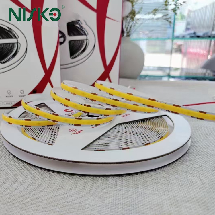 Quality Driver-free 24V DC Silicone Strip Cuttable Lighting Tape COB LED Bar For Wardrobe for sale