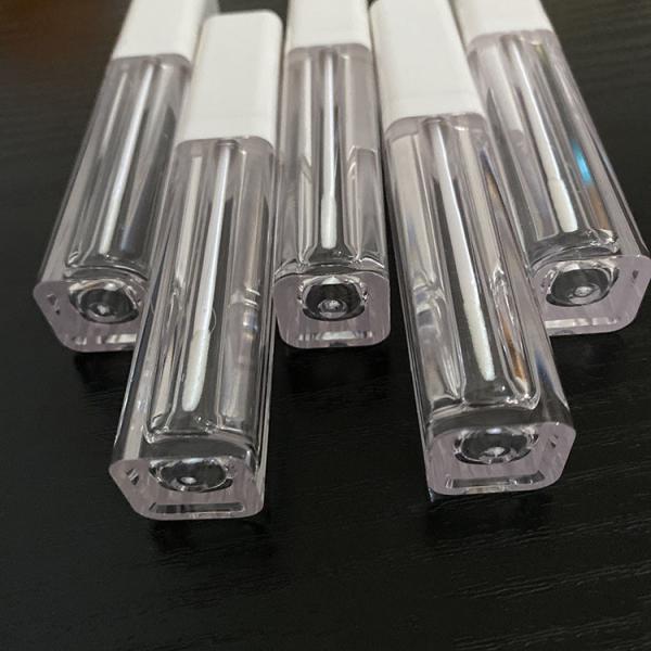 Quality 6.5ML Square Empty Lip Gloss Tube With Logo Small Batch Customization for sale