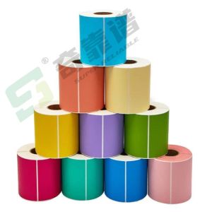 Quality Colorfull Adhesive Label Adhesive Sticker Blank Sticker adhesiev Label in Roll for sale