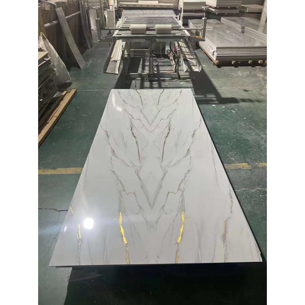 Quality PVC marble sheet SPC stone plastic wall panel eco-friendly UV coating marble for sale