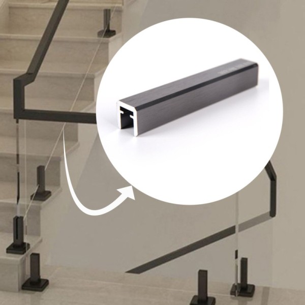 Quality Aluminum Alloy Swimming Pool Fence Handrail Glass Bracket for Floor Mounted Installation for sale