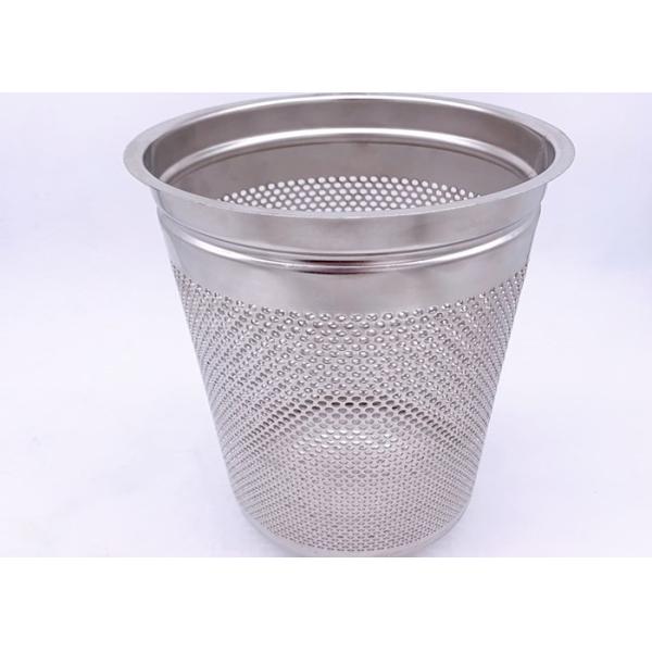 Quality Round hole perforated metal filter basket for cleaning filter for sale