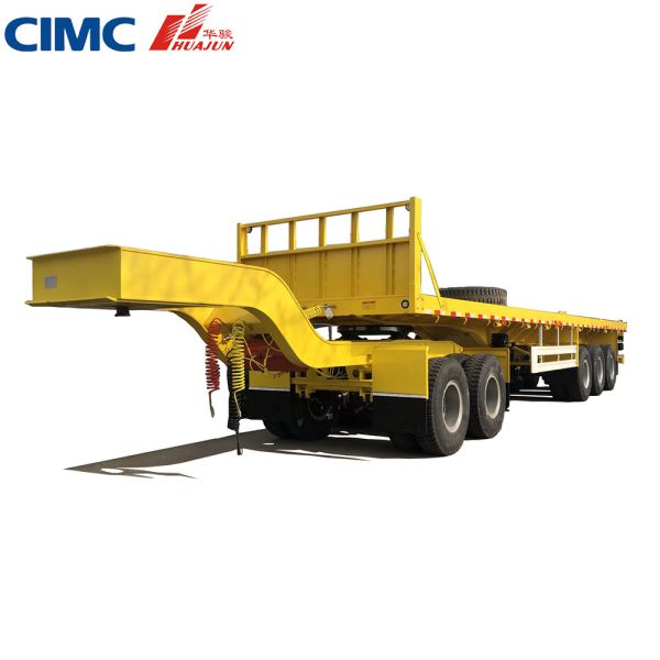 Quality Steel Flatbed Trailer Train Container Transportation in Mongolia for sale