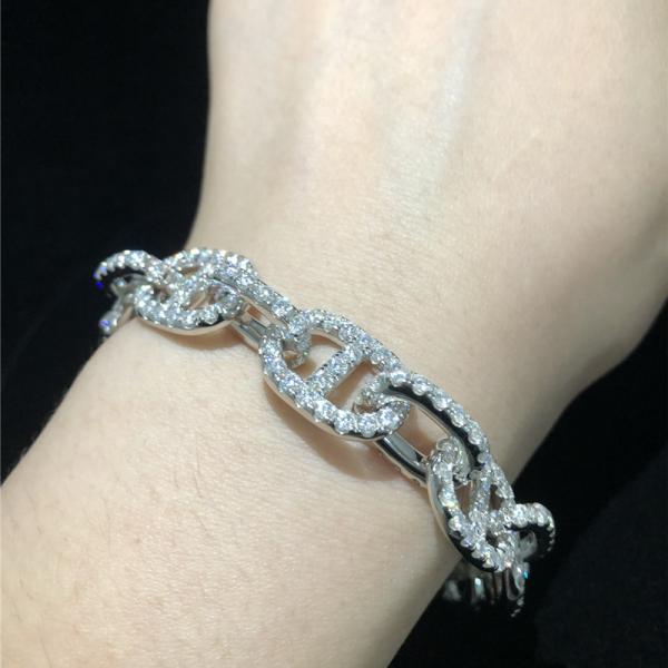 Quality Bracelet Women Moissanite Cuban Chain for sale