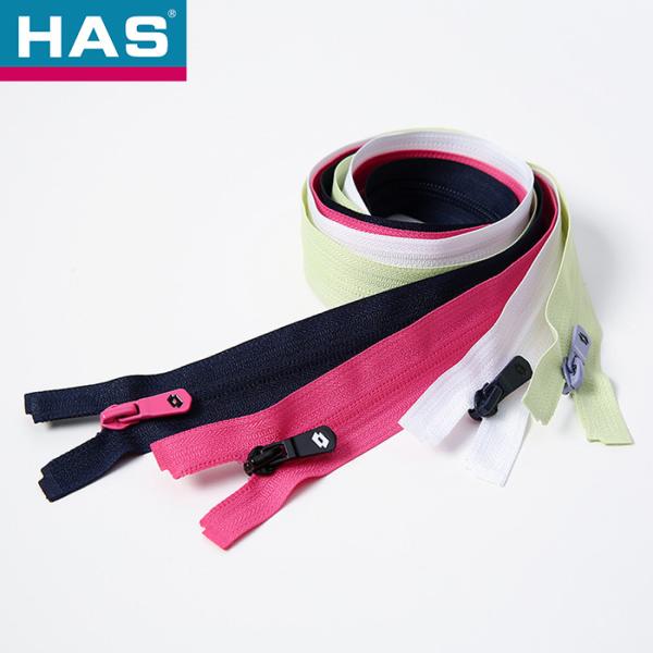 Quality Colorful Nylon Zippers Customized White Open Ended Zip Auto Lock for sale
