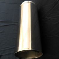 Quality Slivery Galvanized Exhaust Pipe Polished Surface Treatment Non Alloy High Grade for sale