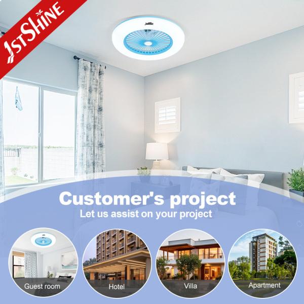 Quality Copper Motor 220V Bedroom Ceiling Fan Light 24 Inch With Box Fan for sale