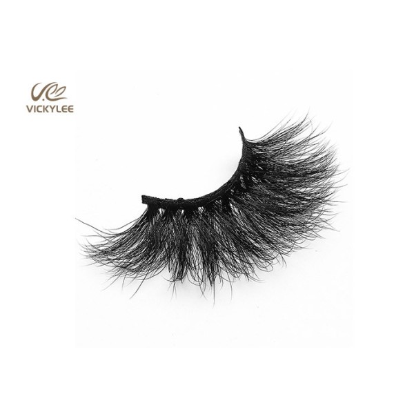 Quality Dramatic Fluffy Crossed Long 21MM 5D Mink Lashes for sale