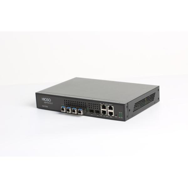 Quality 4 Pon FTTH OLT 1 U Rack Epon Olt Gigabit TP SFP Port Compatible for sale