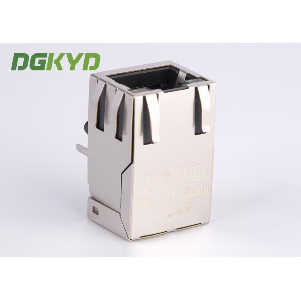 Quality Tab Up 10/100 Base RJ45 Modular Jack With Network Filter Leds And EMI Fingers for sale