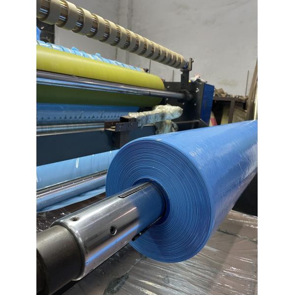 Quality Blue PVC Brush Wire Packaging Film Roll 65mm Diameter for sale